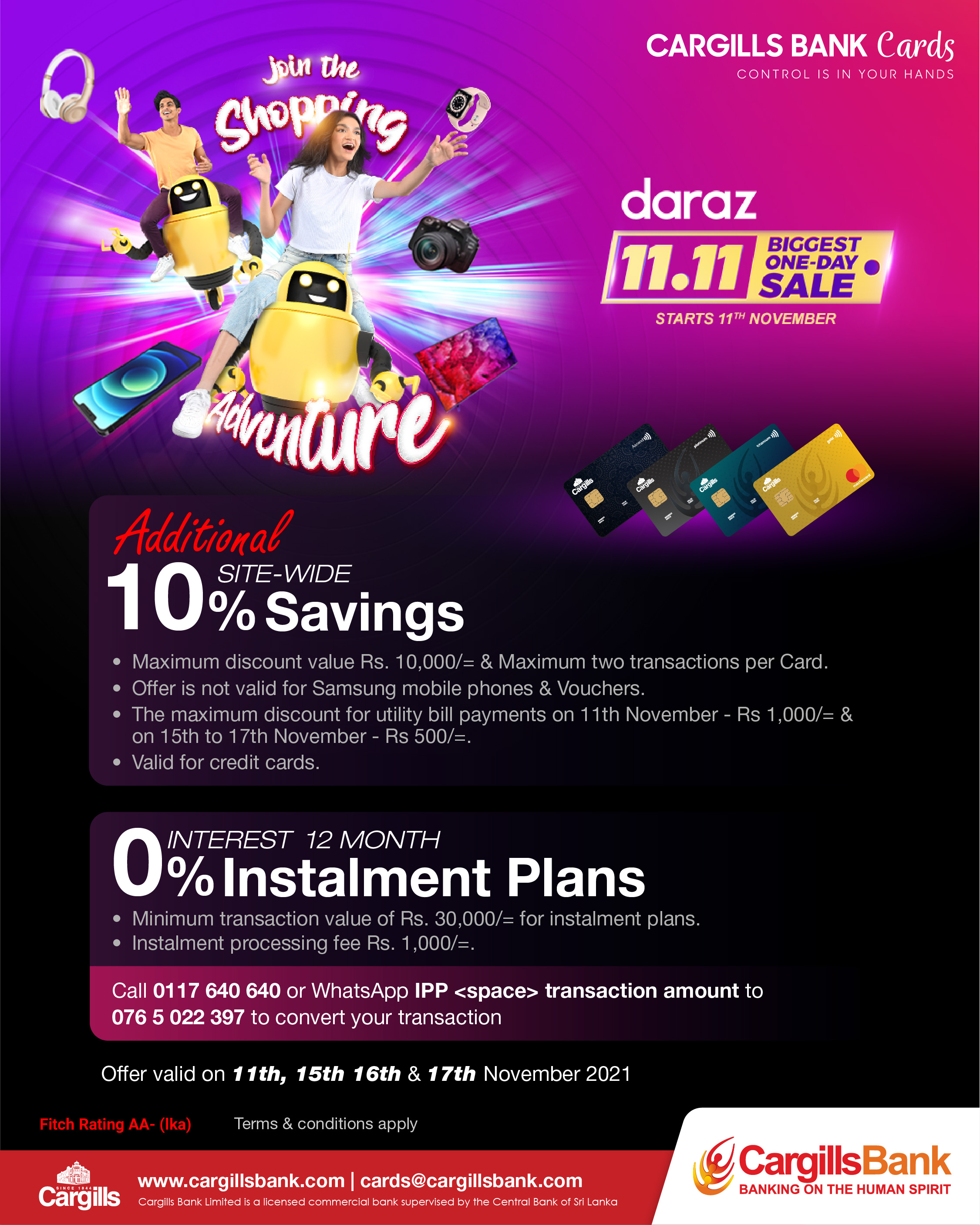 Daraz-November-offer-EDM-01 (1) | Cargills Bank